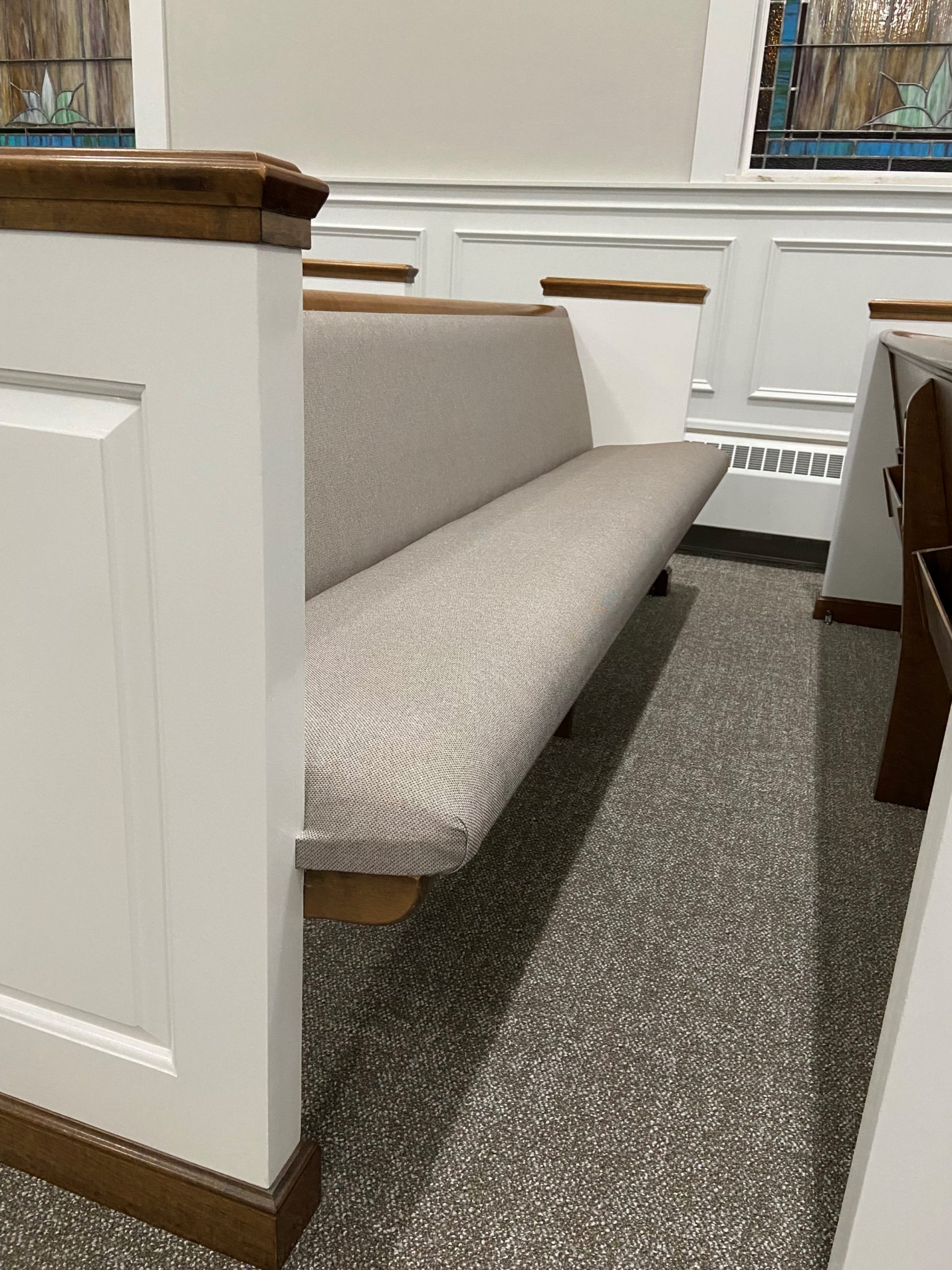 Pew Upholstery Waynesville North Carolina- Beautiful