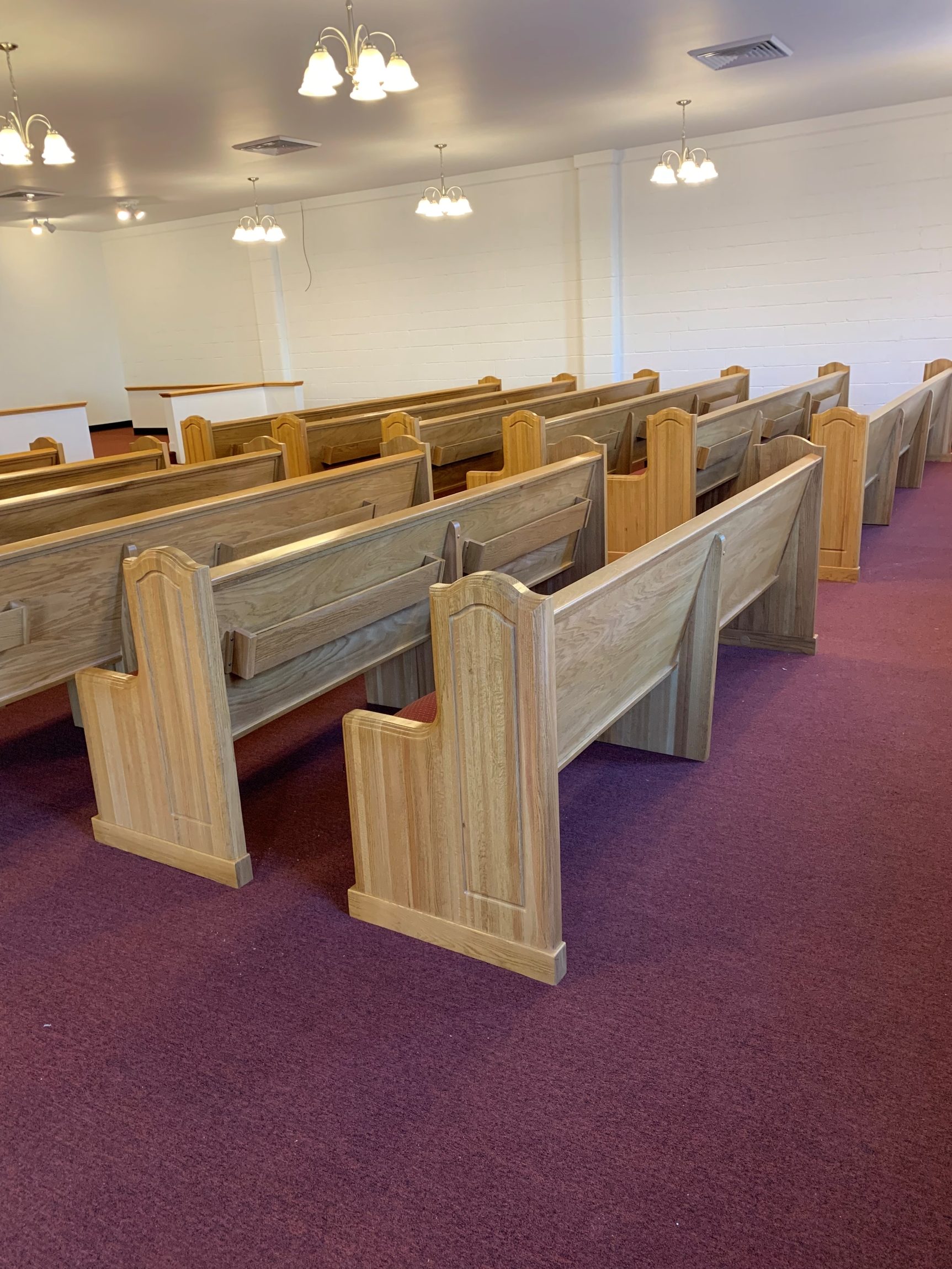 New Pews Woodville, North Carolina - Church Furniture | Pews, Chairs ...